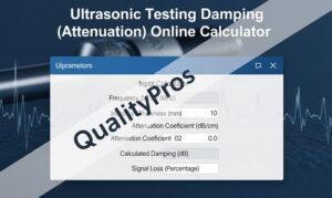 Ultrasonic Testing Damping (Attenuation) Online Calculator – QualityPros