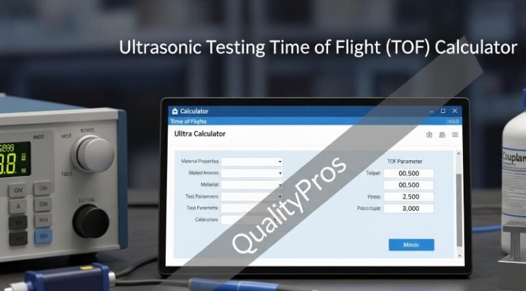 Ultrasonic Testing Time of Flight (TOF) Calculator – QualityPros